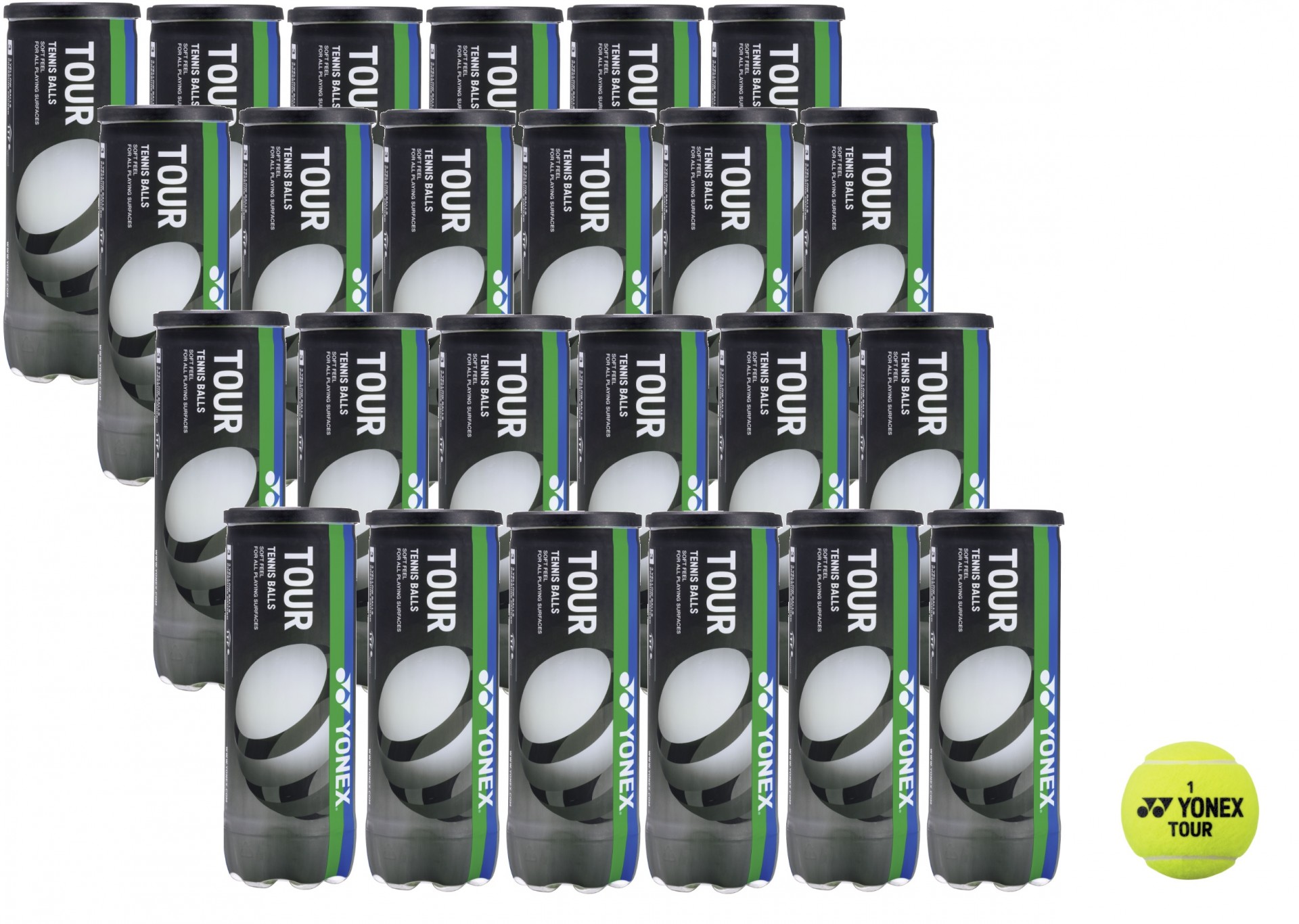 Tennisbälle YONEX TOUR 3er Dose - Karton | Tennislife.at